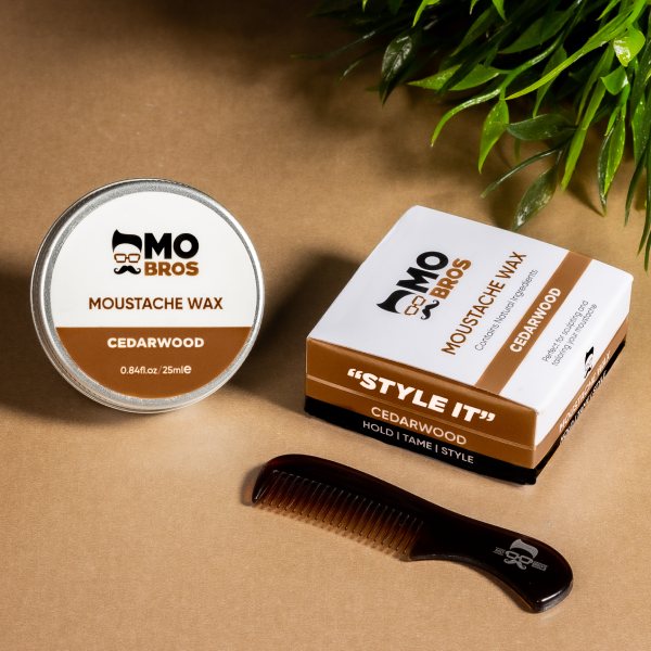 Moustache Comb And Wax Combo 25ml | Beard Wax | Mo Bros – Mo Bro's