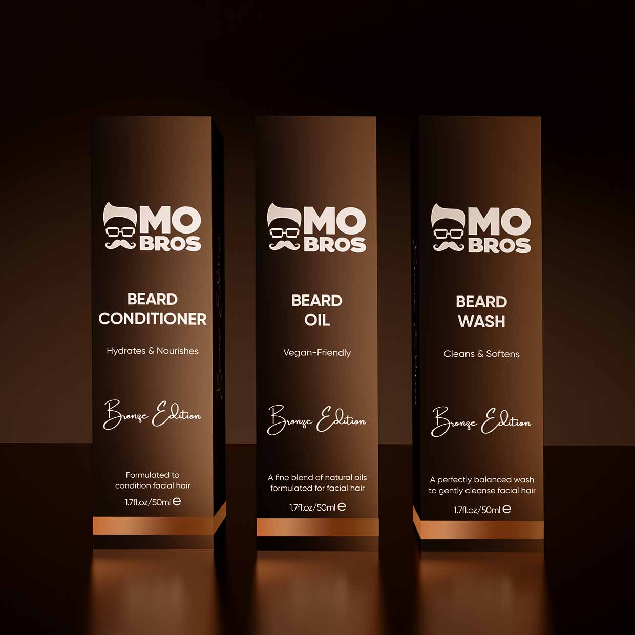 Bronze Edition Beard Trio Set – Mo Bro's